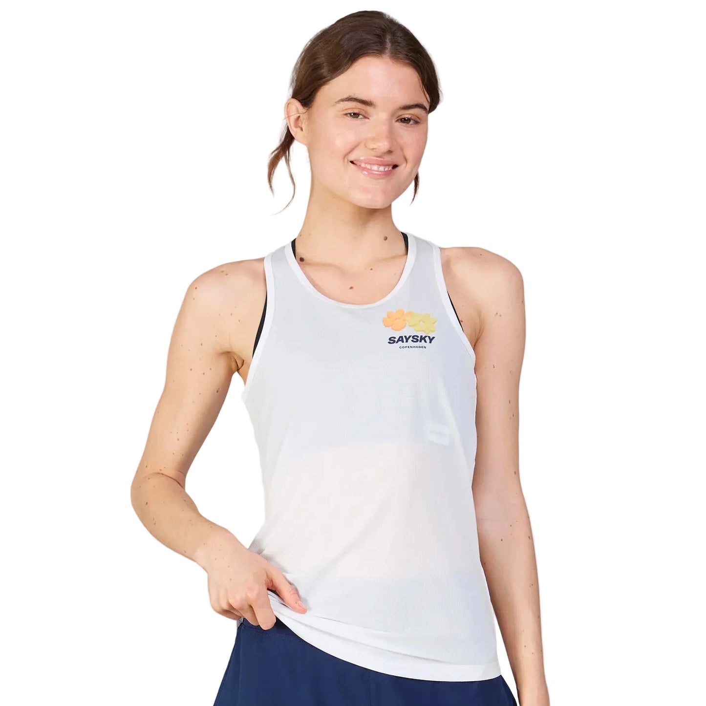 Womens Saysky Flower Combat Singlet – The Running Company